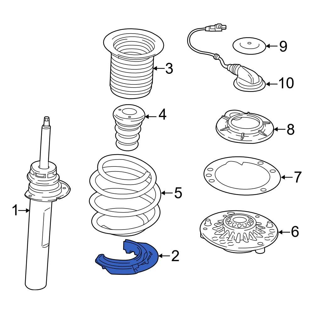 BMW OE 31336860788 - Front Lower Coil Spring Insulator