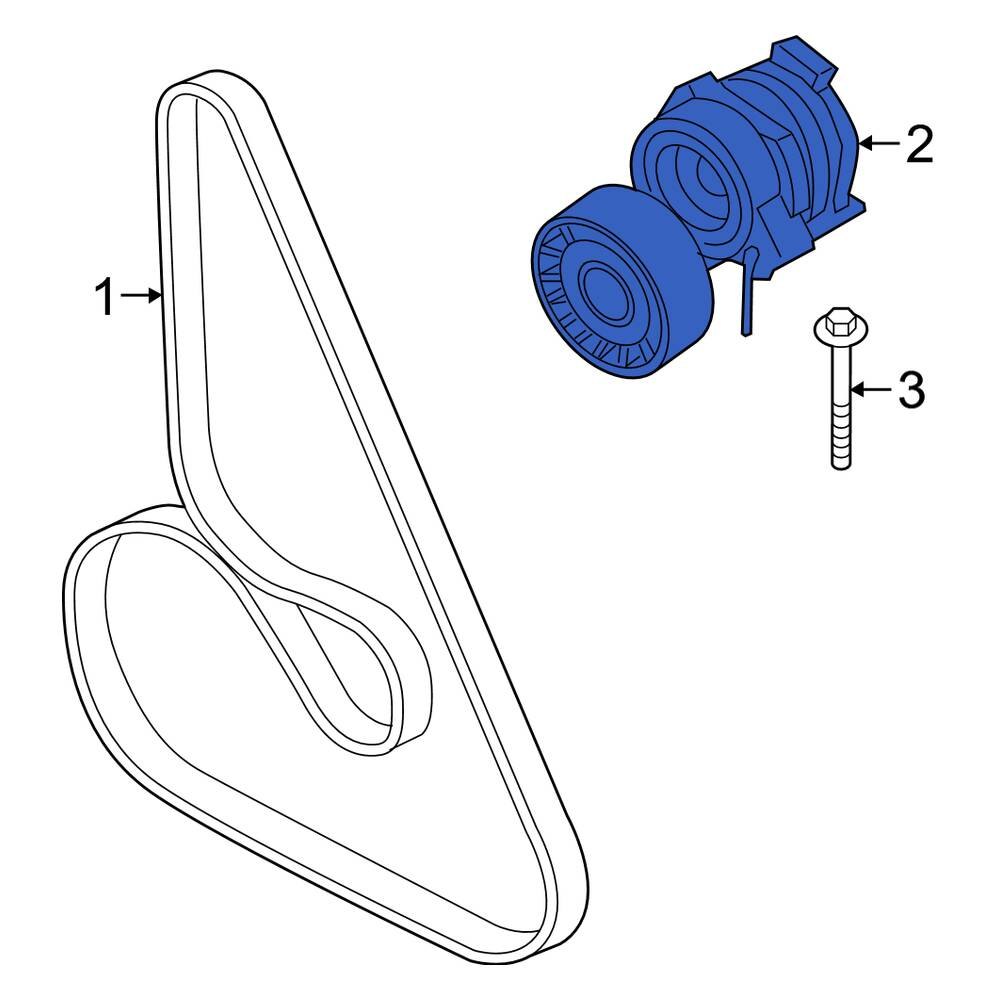 BMW OE 11287549873 - Accessory Drive Belt Tensioner Assembly