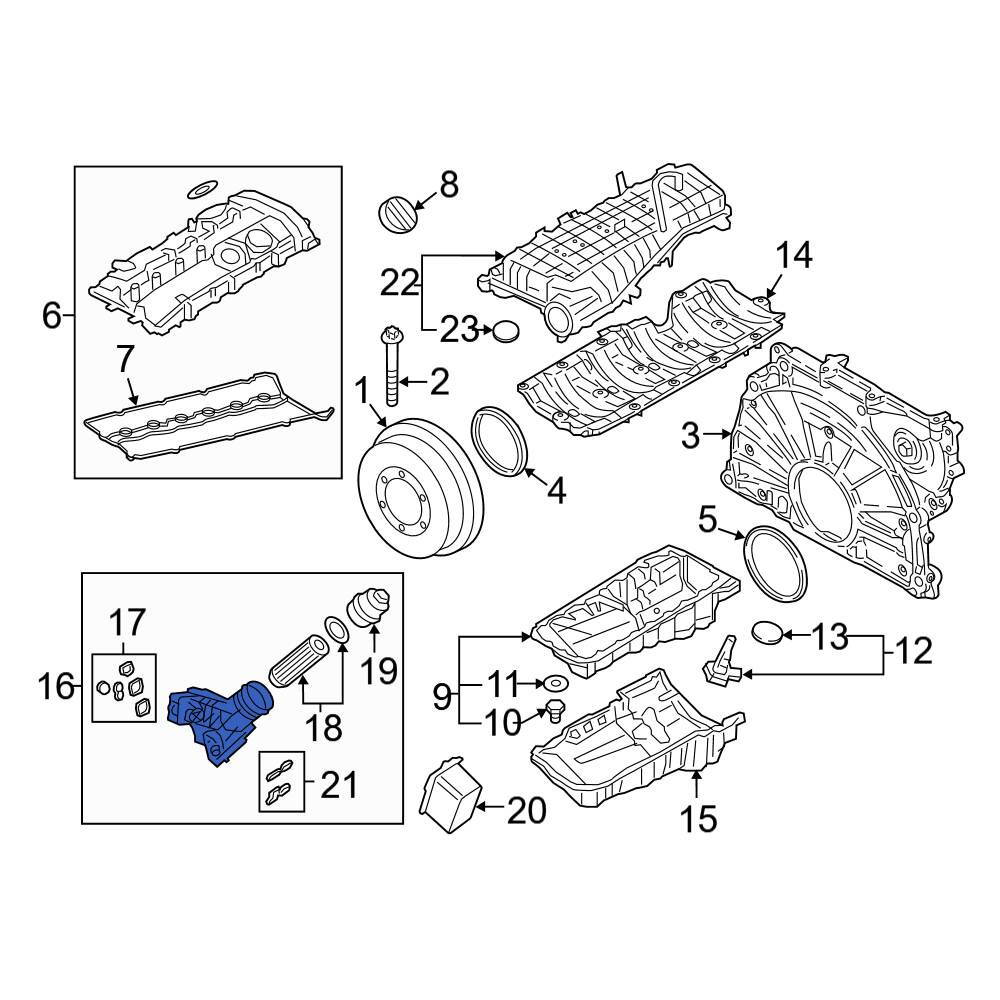 BMW OE 11428488578 - Engine Oil Filter Housing