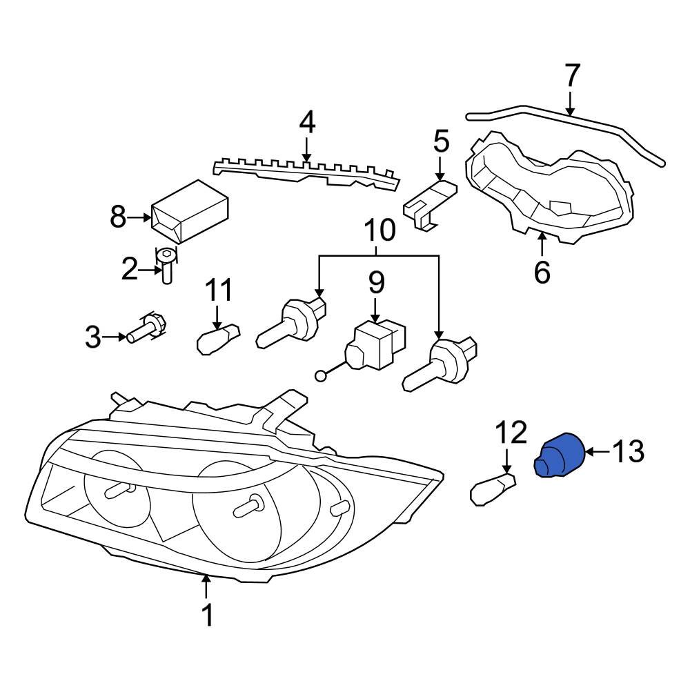 BMW OE 63126940665 - Front Turn Signal Light Socket
