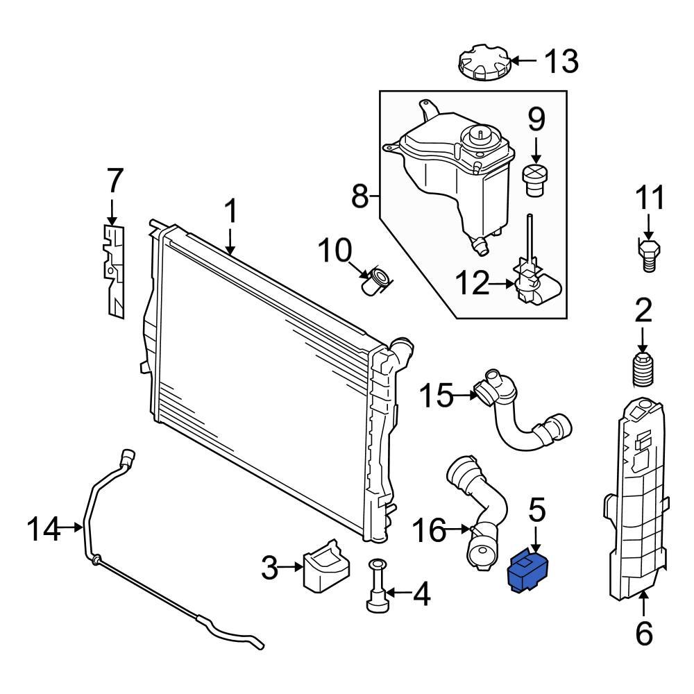 BMW OE 17107523260 - Radiator Drain Plug