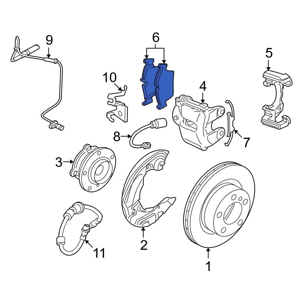BMW OE 34116777772 - Front Disc Brake Pad Set