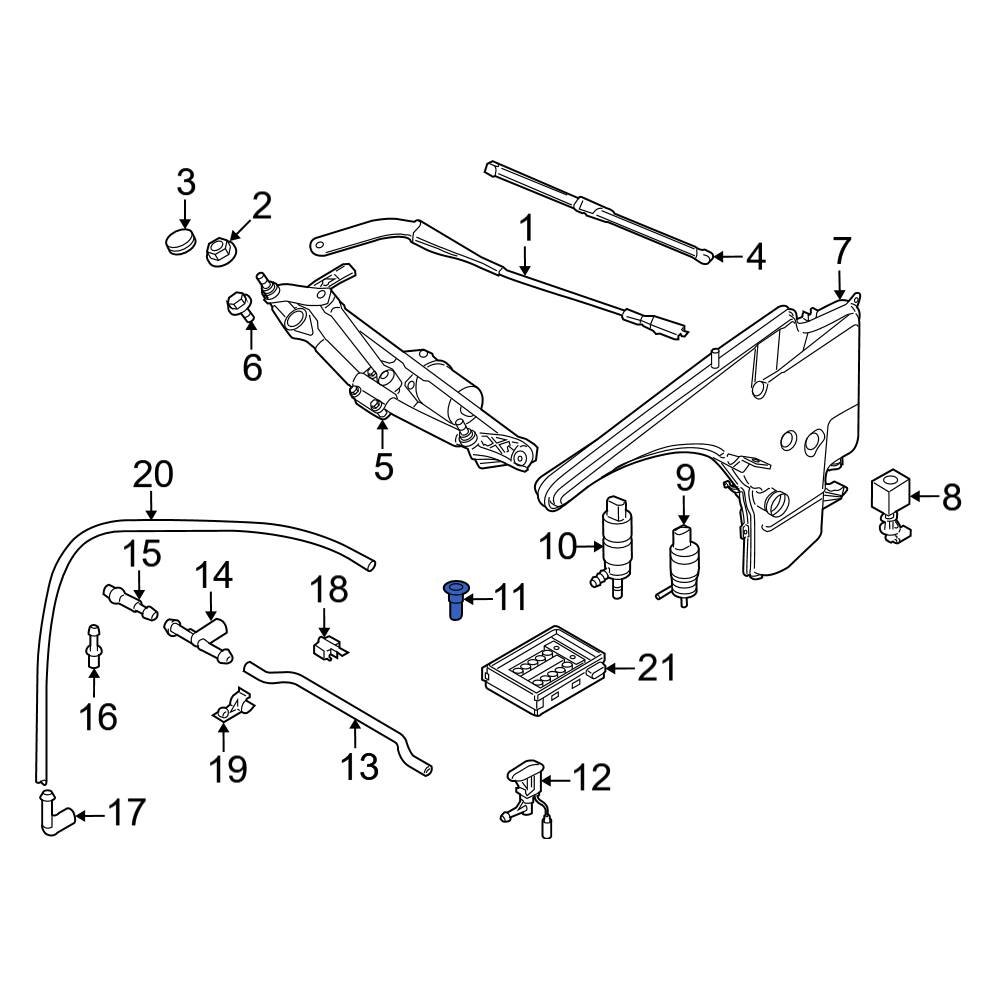 BMW OE 61678374382 - Front Windshield Washer Pump Strainer