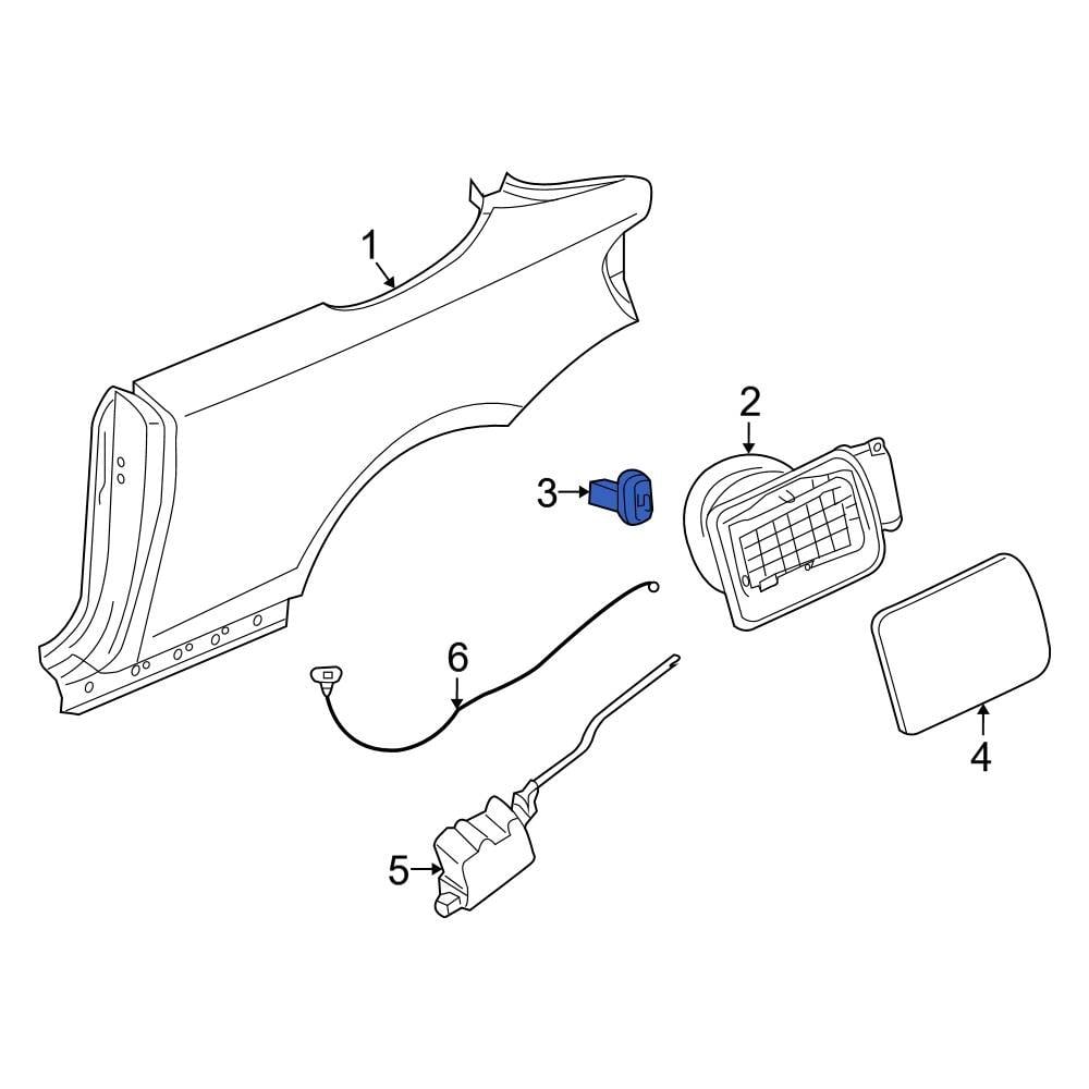 BMW OE 51178228939 - Fuel Door Bumper