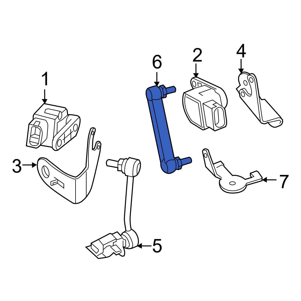 BMW OE 37146752797 - Rear Headlight Level Sensor Strut Support