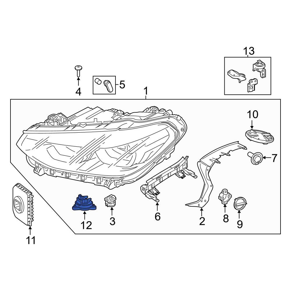 BMW OE 63117466102 - Front Headlight Bulb