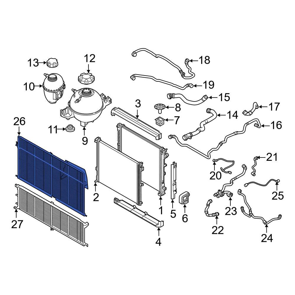 BMW OE 17119468696 - Front Upper Stone Guard