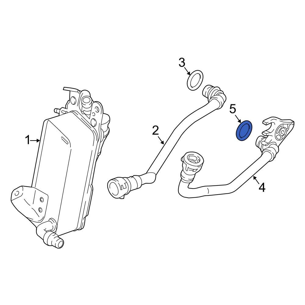 BMW OE 17227613656 - Automatic Transmission Oil Cooler Hose O-Ring