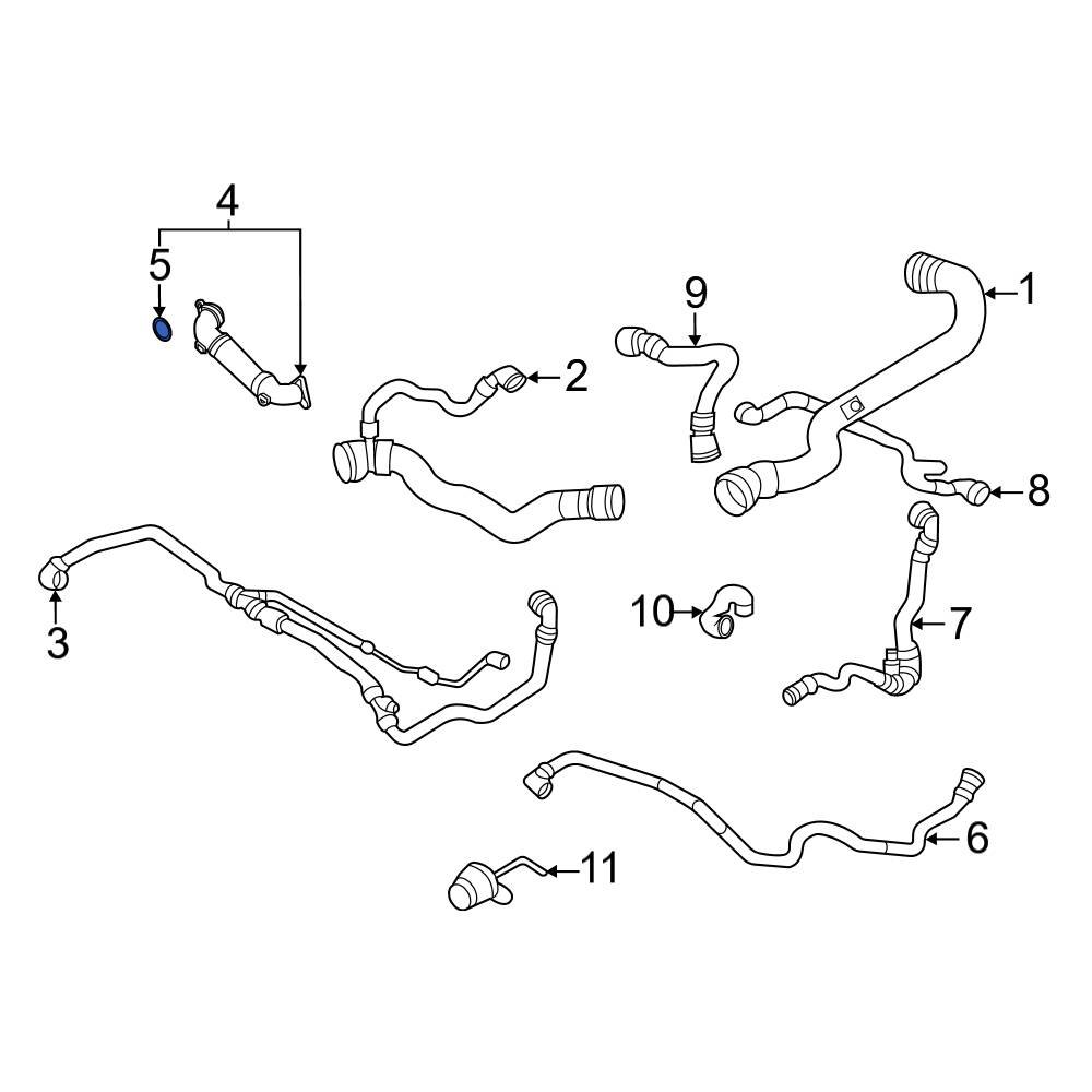 BMW OE 11538674931 - Engine Coolant Bypass Pipe O-Ring