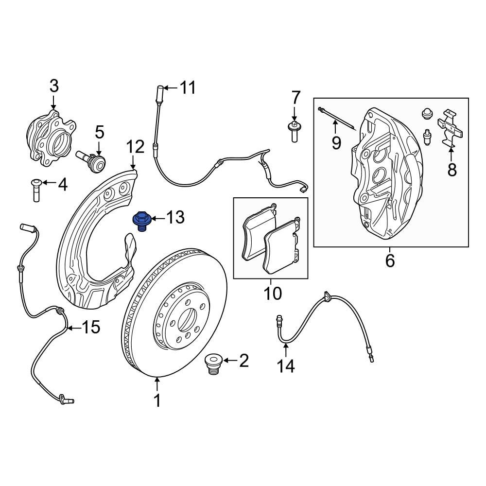 BMW OE 34116868785 - Brake Dust Shield Bolt