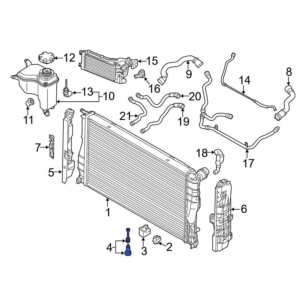 BMW OE 17117530902 - Radiator Drain Plug