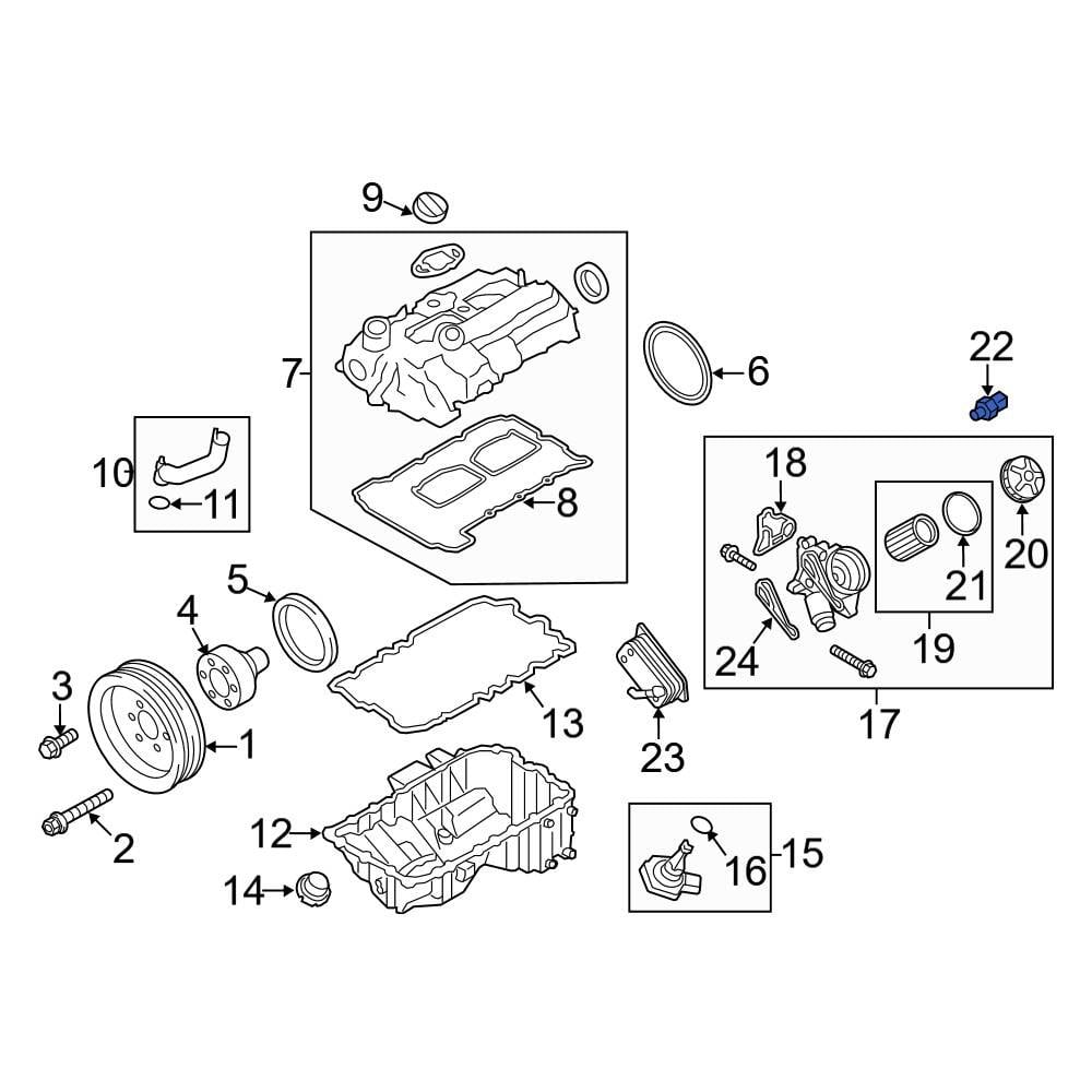 BMW OE 12618613333 - Engine Oil Pressure Switch