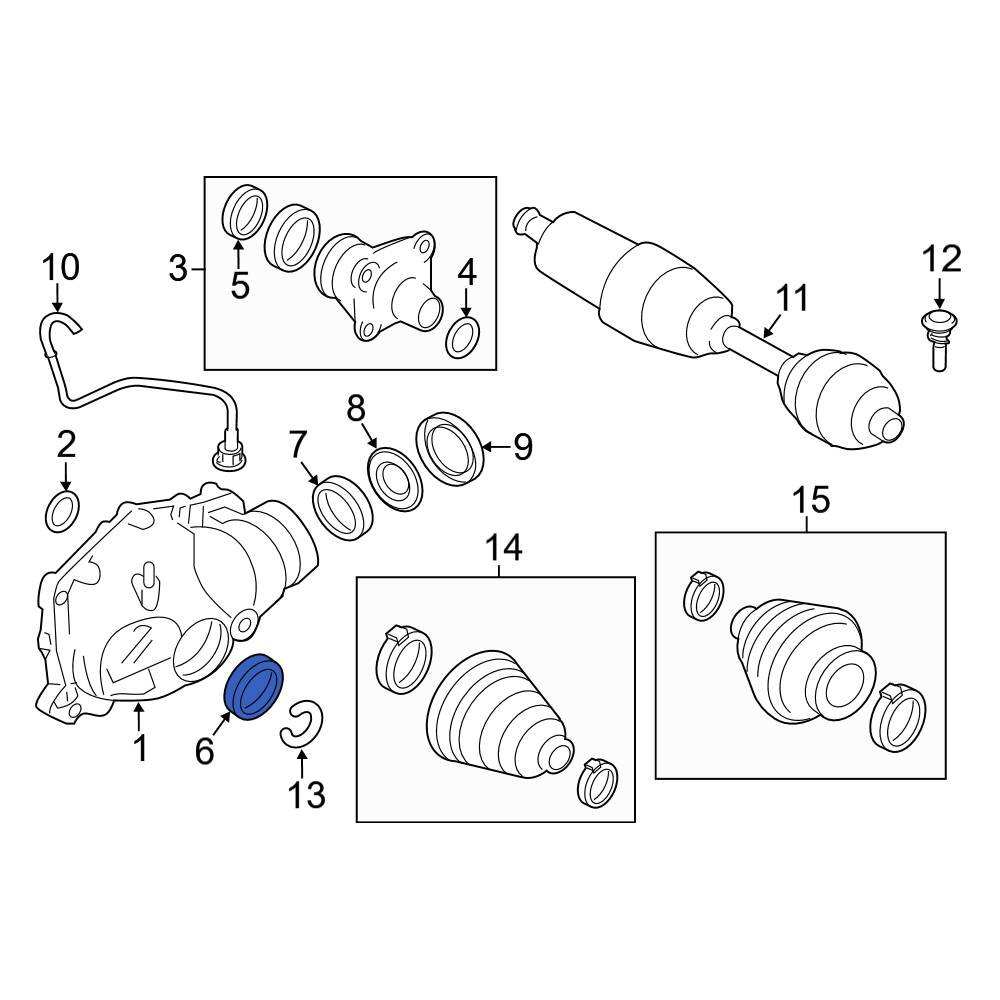 BMW OE 33107505604 - Rear CV Axle Shaft Seal