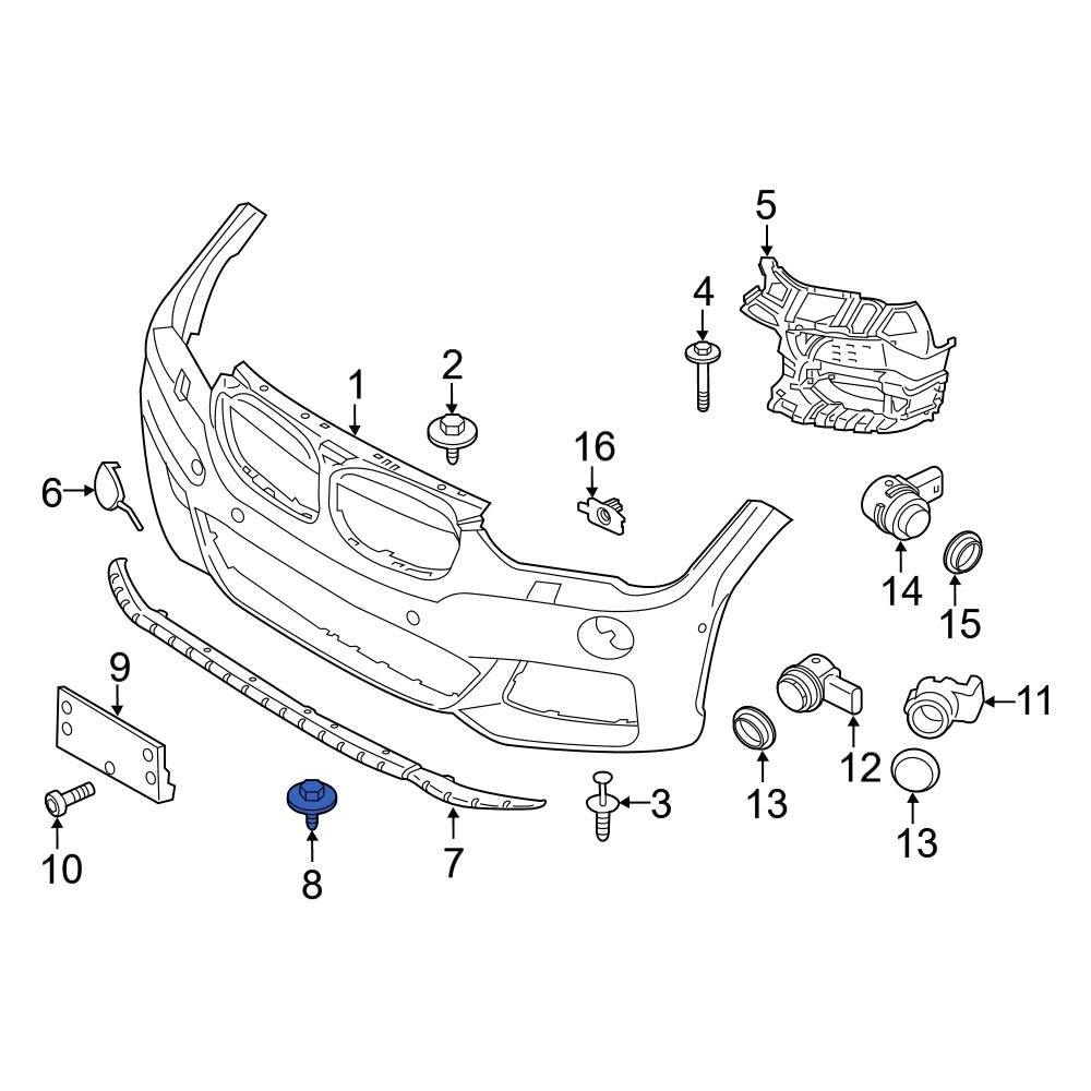 BMW OE 07149126885 - Bumper Cover Bolt