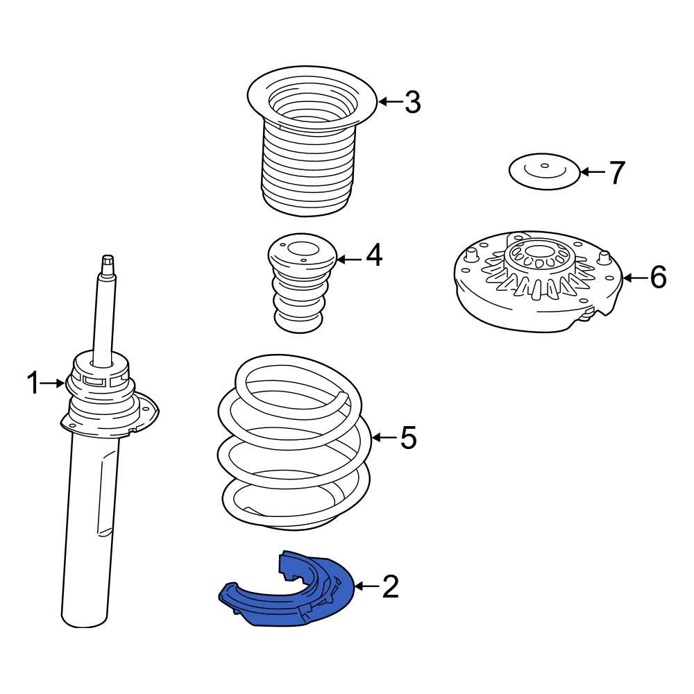 BMW OE 31336860788 - Front Lower Coil Spring Insulator