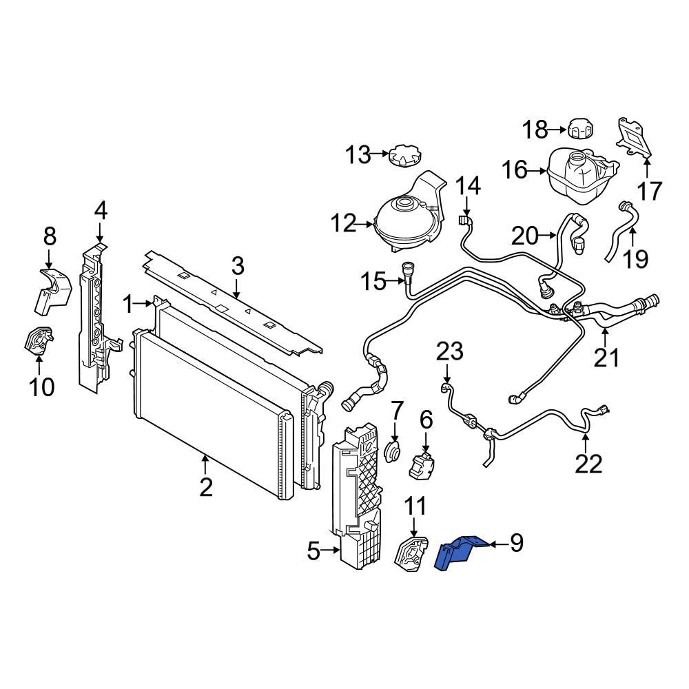 BMW OE 17118620732 - Radiator Mount Bracket