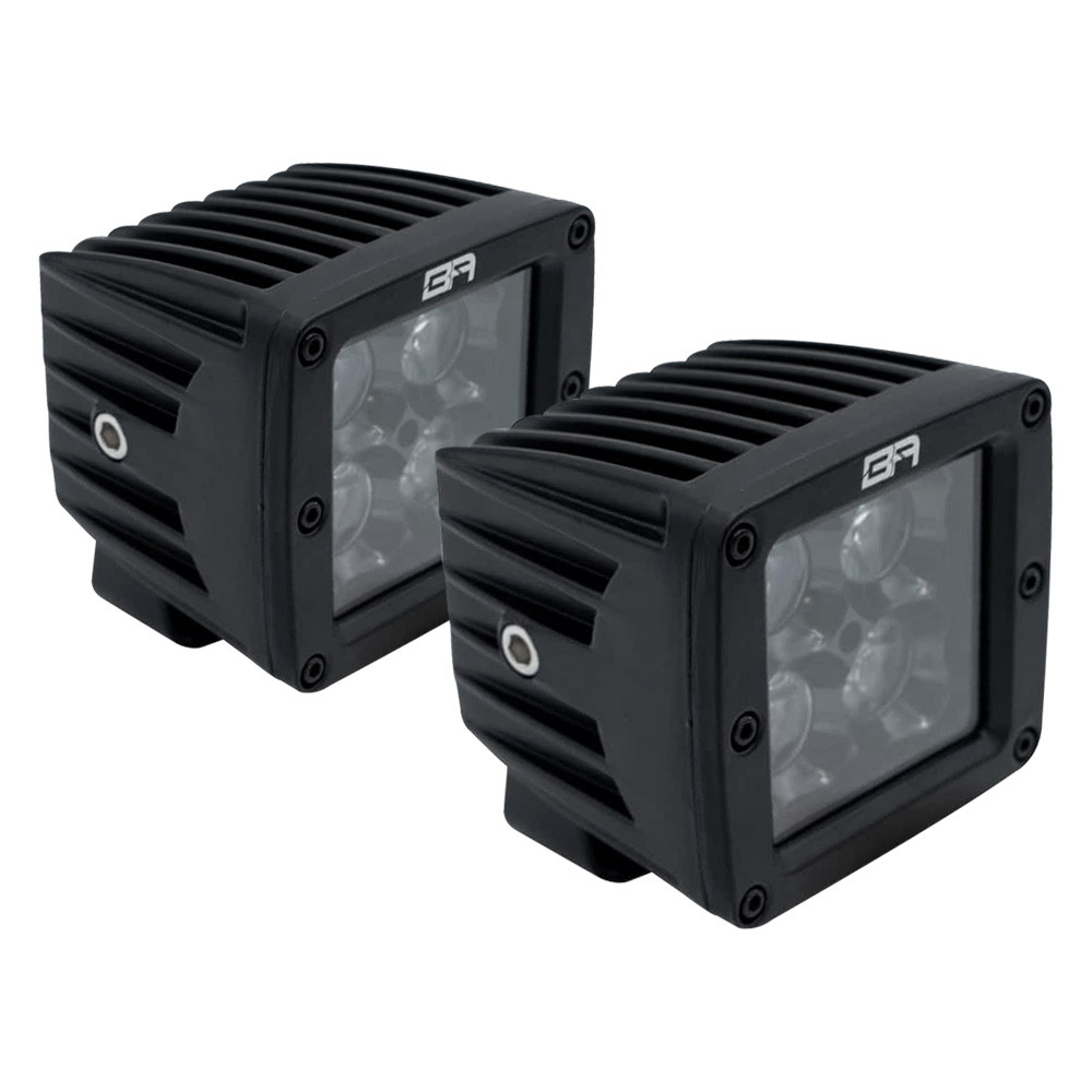 Body Armor 4x4® - Blackout Series Pedestal Mount 3" 2x40W Cube LED Lights