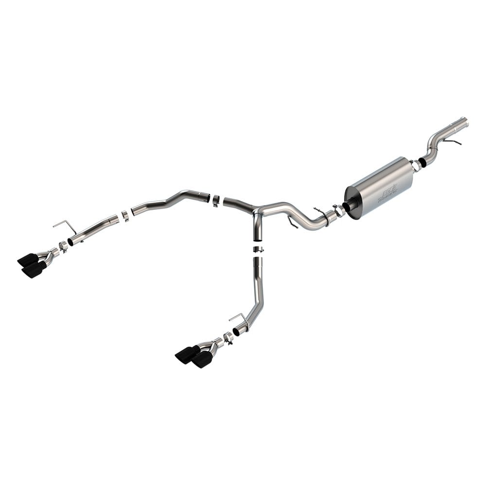 Borla® 140858BC - Touring™ 304 SS Cat-Back Exhaust System with Quad ...