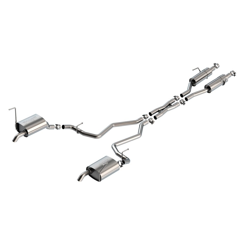Borla® 140906 - S-Type™ 304 SS Cat-Back Exhaust System with Split Rear Exit