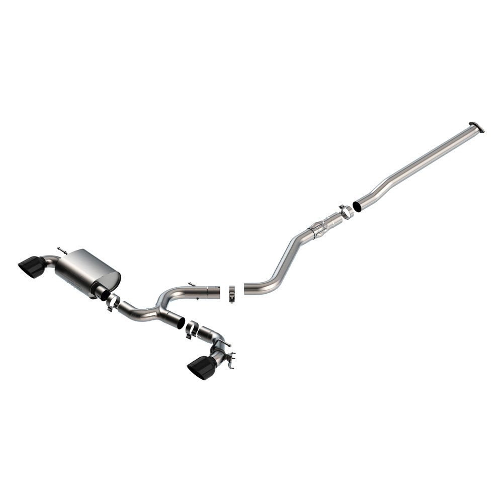 Borla® 140926BC - ATAK™ 304 SS Cat-Back Exhaust System with Split Rear Exit