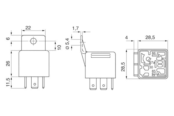 Bosch® 0332209151 - Battery Overload Relay