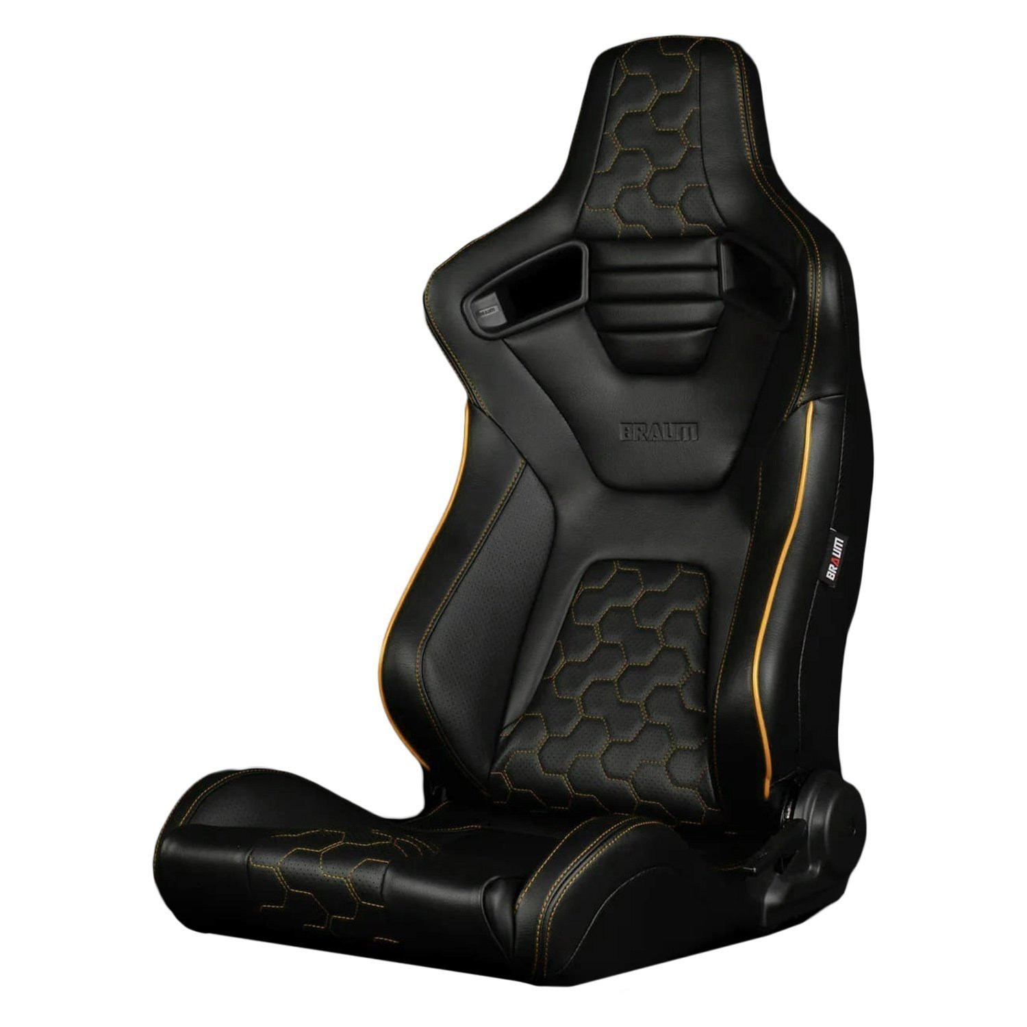Braum® BRR1X-HXYS - Elite-X Series Honeycomb Edition Black Leatherette ...