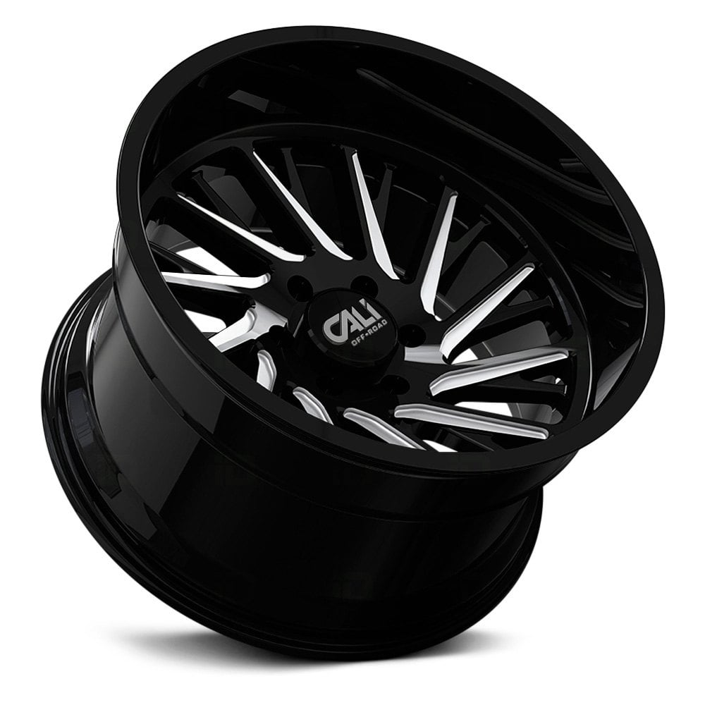 CALI OFFROAD® 9114 PURGE Wheels - Gloss Black with Milled Spokes Rims