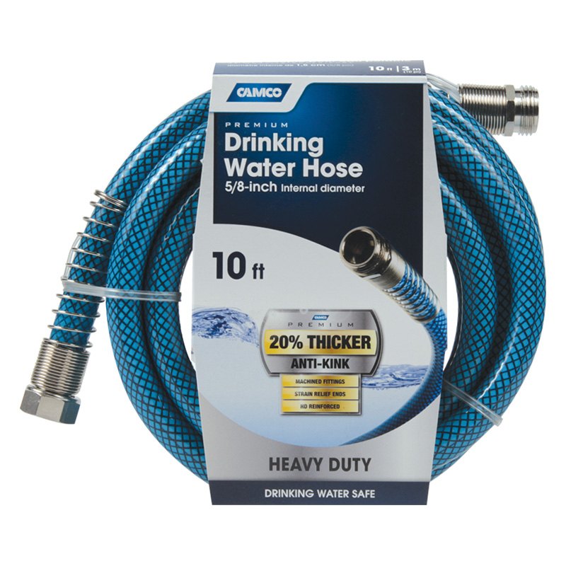 Camco® 22823 - TastePURE™ Premium 5/8" x 10' Blue Drinking Water Hose