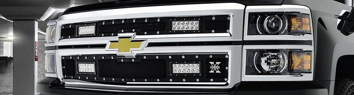 Chevy Silverado Custom Grilles - Billet, Mesh, CNC, LED, Chrome, Black