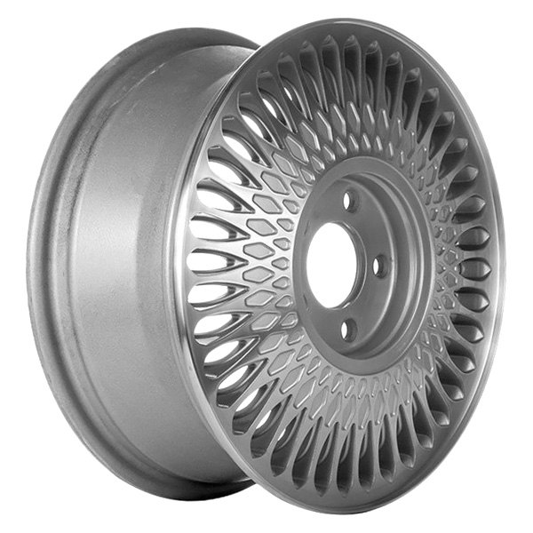 CCI® ALYGL026U10 - 40 Spider-Spoke Silver with Machined Face 15x6 Alloy ...