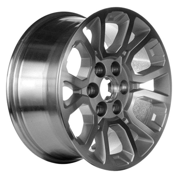 CCI® ALYGQ038U10 - 6 V-Spoke Machined and Silver 18x8.5 Alloy Factory ...