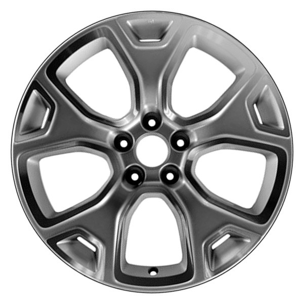 CCI® ALYJF047U10 - 10 Y-Spoke Machined and Bright Silver 18x7 Alloy ...