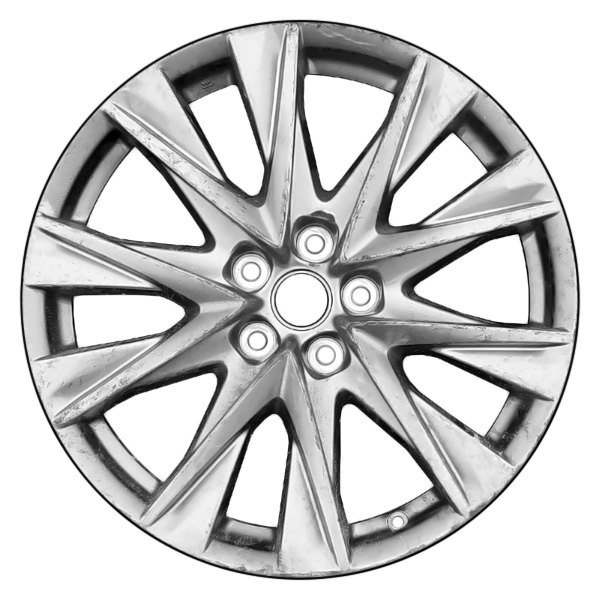 CCI® ALYMX042U79 - 10-Spoke Medium Smoked Hyper Silver 19x7 Alloy ...