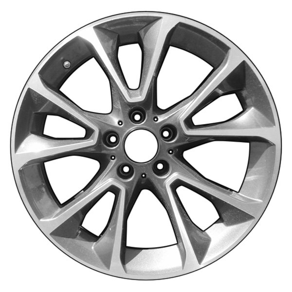 CCI® ALYBV041U30 - 5 V-Spoke Dark Charcoal with Machined Accents 19x9 ...