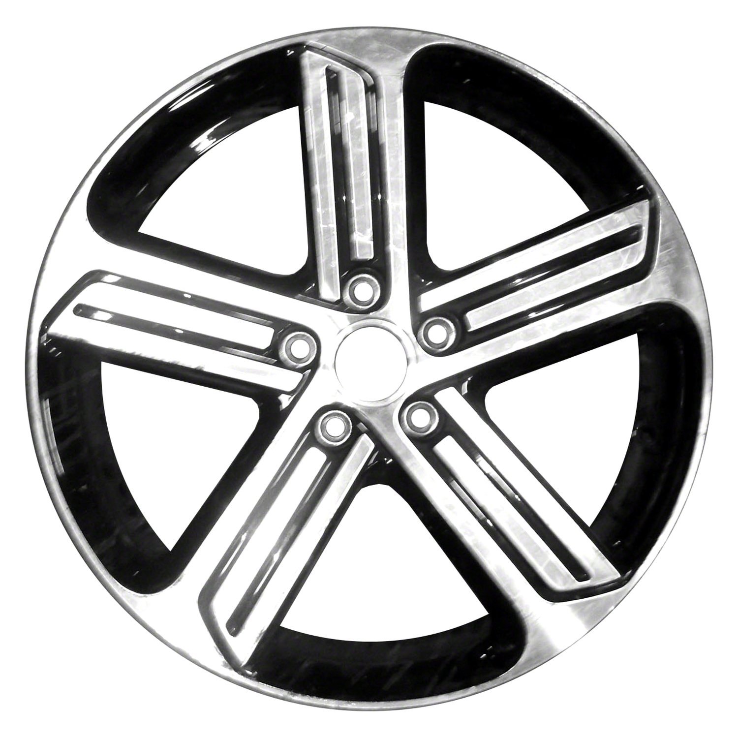 CCI® ALYWA044U10 - 5-Spoke Machined and Silver 18x8 Alloy Factory Wheel ...