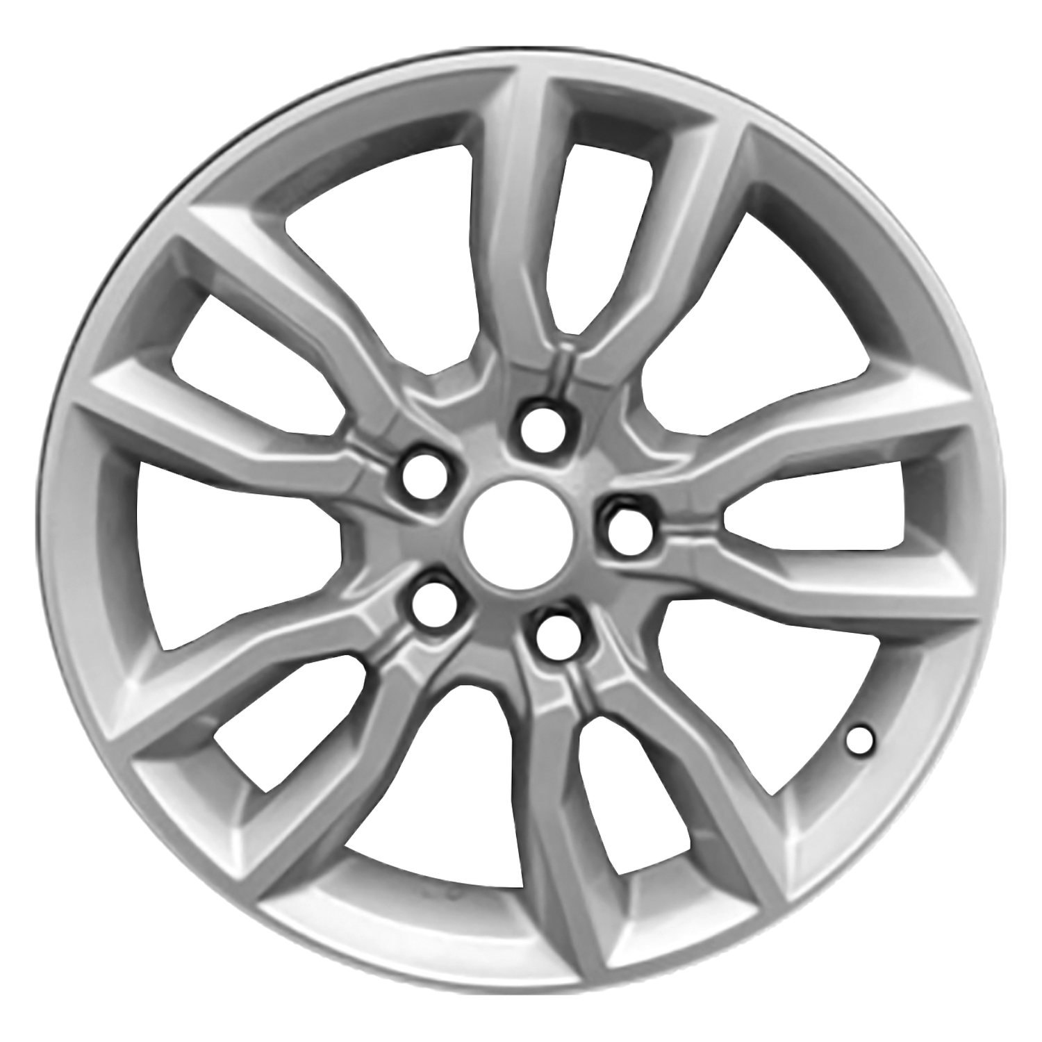 CCI® ALYGY067U20 - 5 Double-Spoke Painted Medium Silver 18x7 Alloy ...
