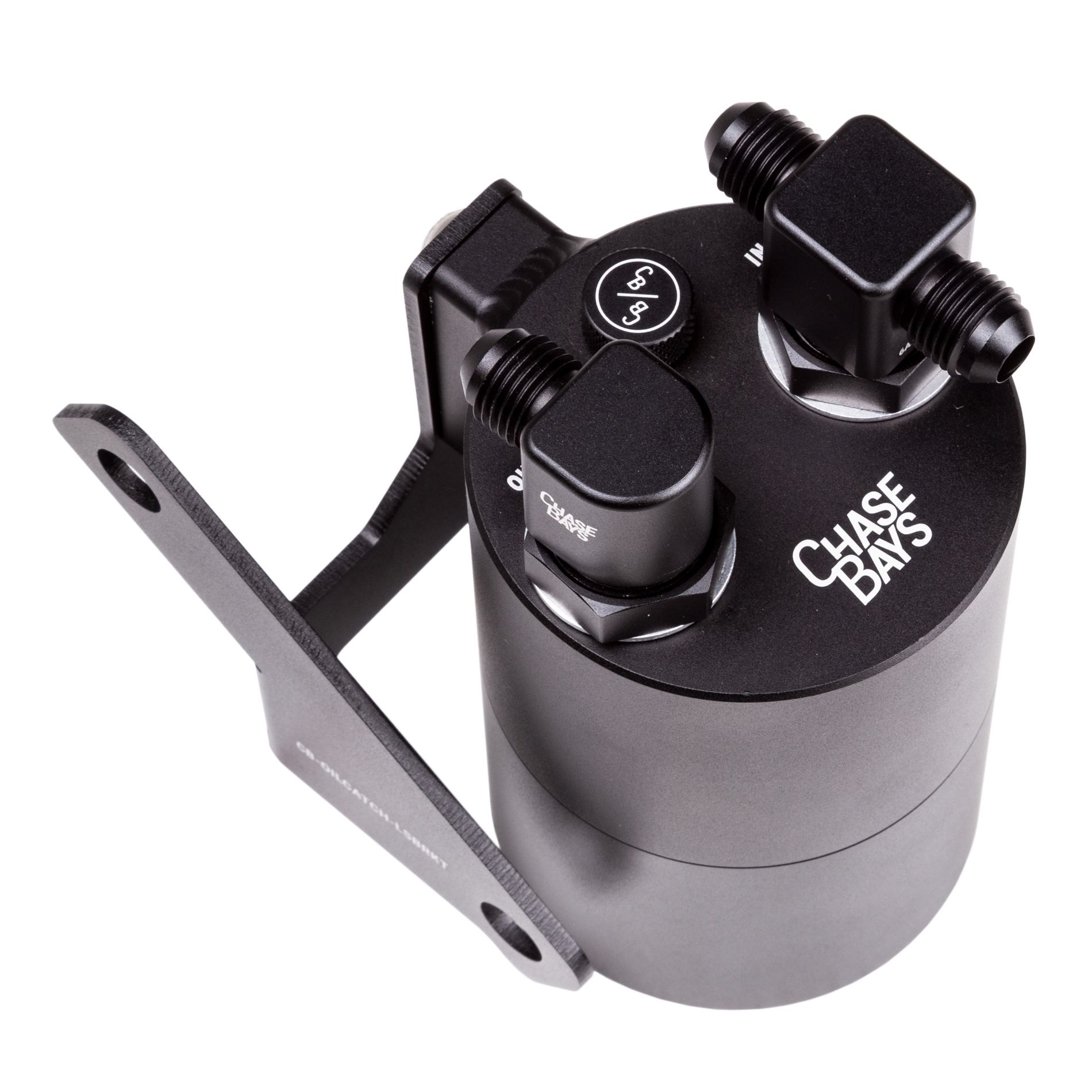 Chase Bays® CB-LS-OILCATCH2 - Oil Catch Can Kit with AN Hose and Hose Ends