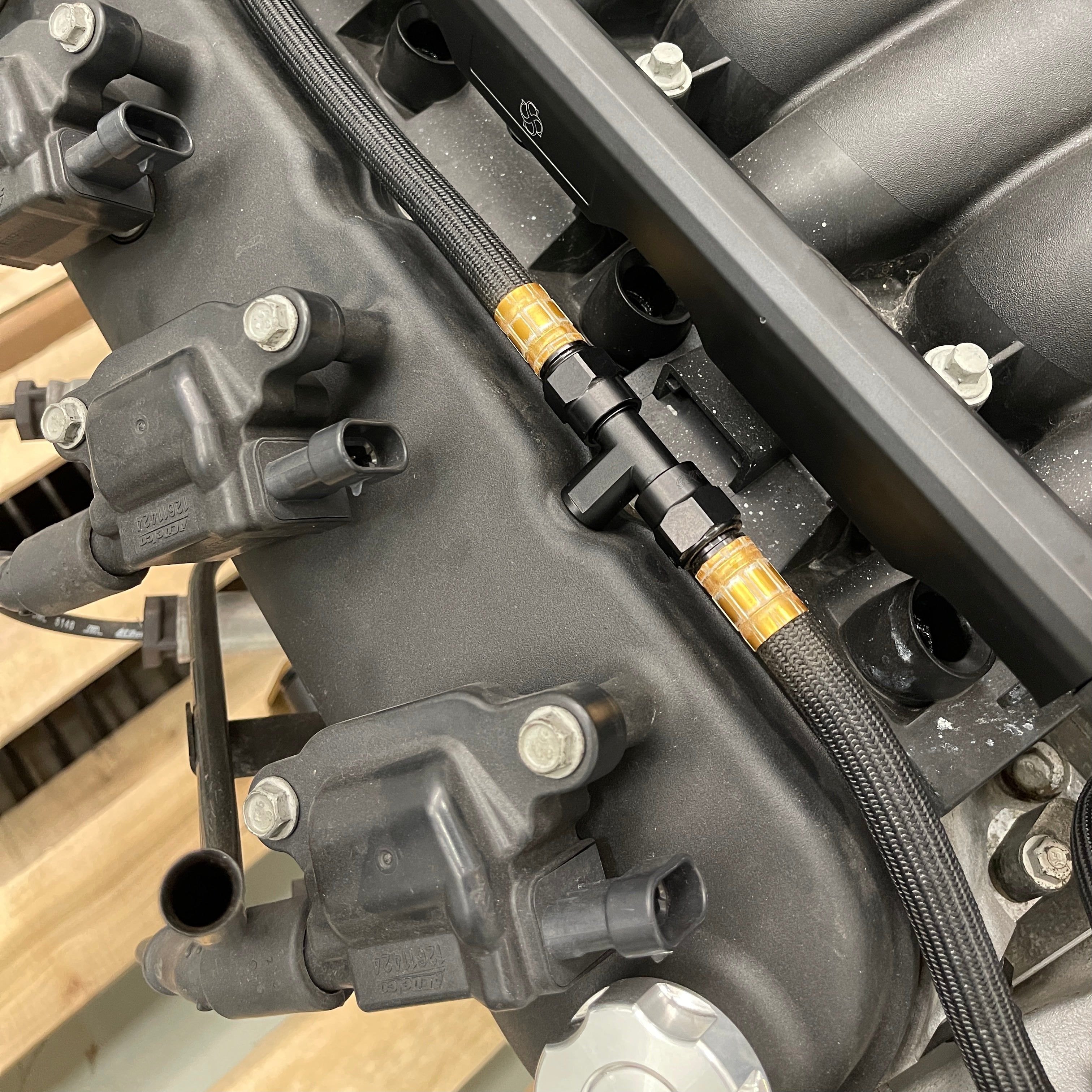 Chase Bays® CB-LS-OILCATCH2 - Oil Catch Can Kit with AN Hose and Hose Ends