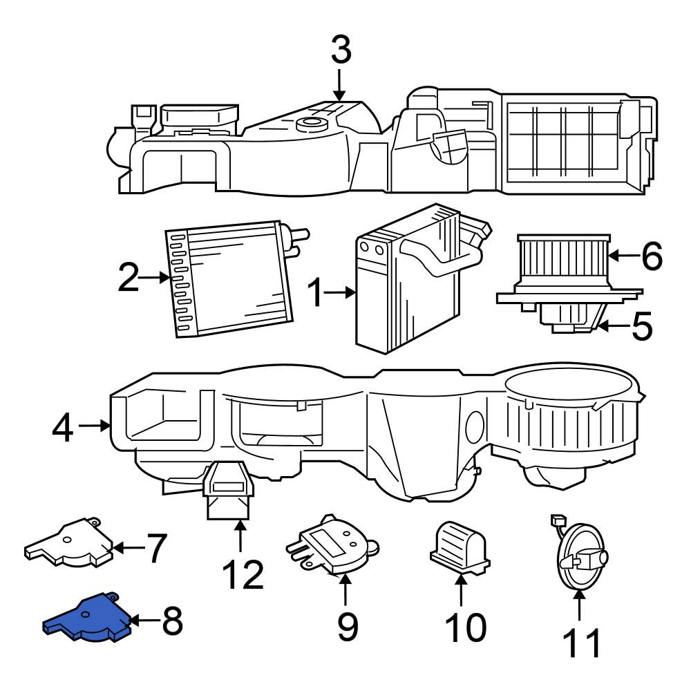 Chrysler OE 4885207AB - HVAC Blend Door Actuator