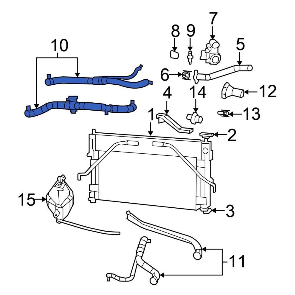 Chrysler OE 5058997AG - Upper Radiator Coolant Hose