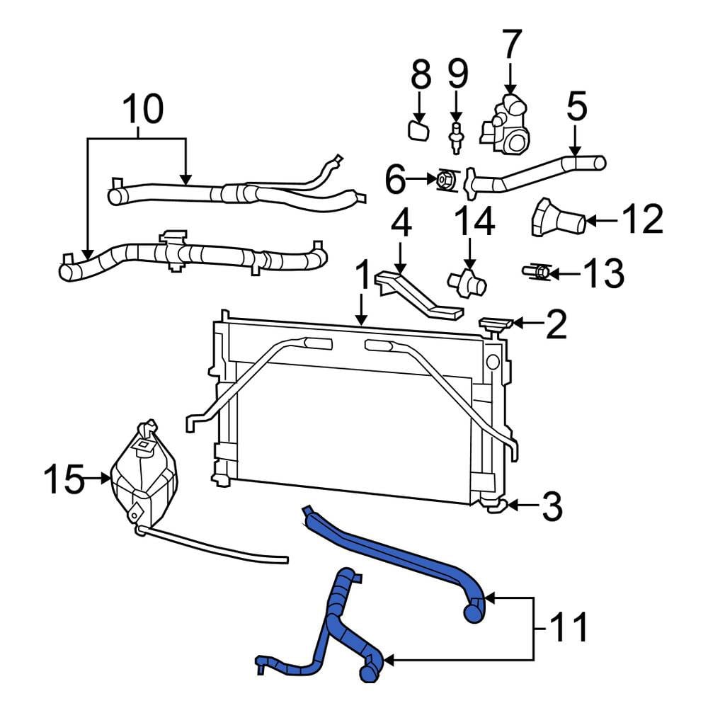 Chrysler OE 5058621AF - Lower Radiator Coolant Hose