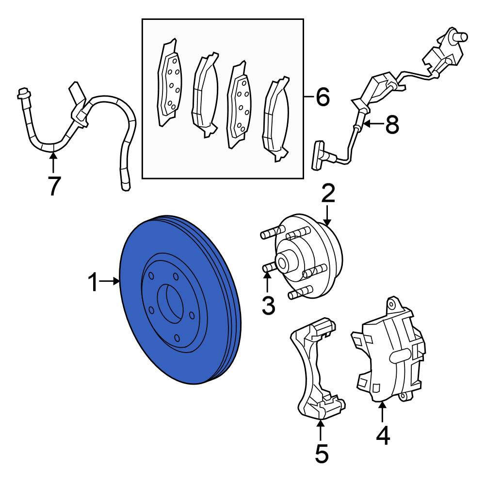 Chrysler OE 5105514AA - Front Disc Brake Rotor