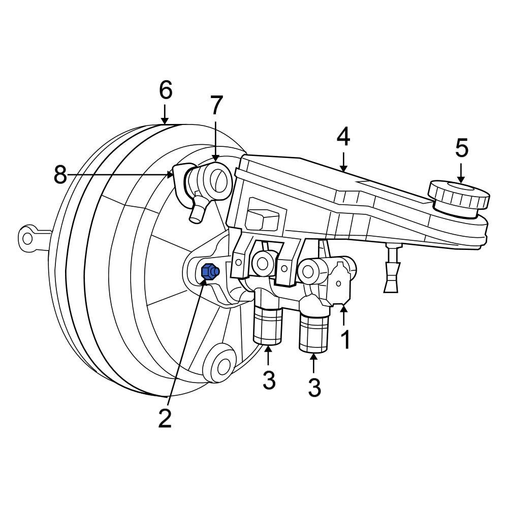 Chrysler OE 6102440AA - Brake Master Cylinder Nut
