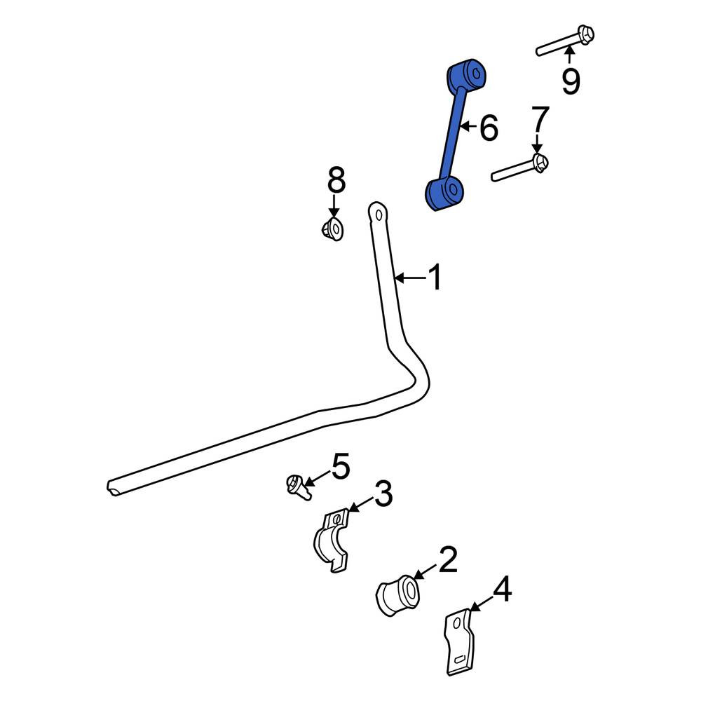 Chrysler OE 4656934AB - Rear Suspension Stabilizer Bar Link