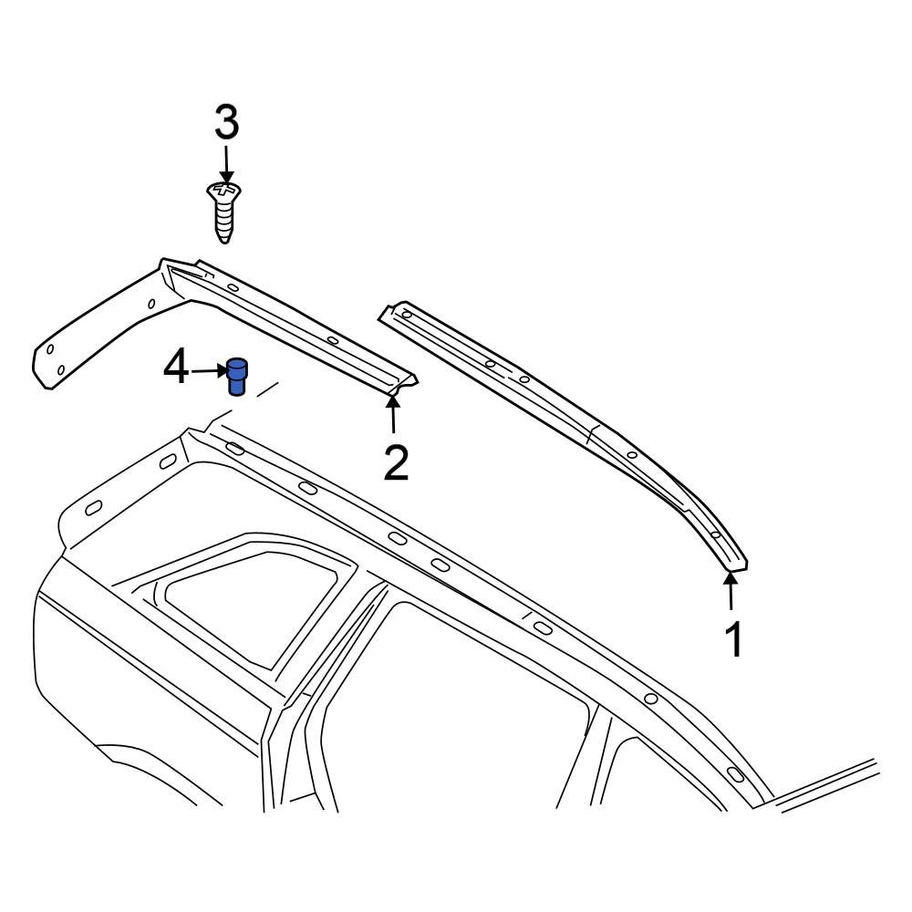 Chrysler OE 6504710 - Rear Bumper Cover Rivet