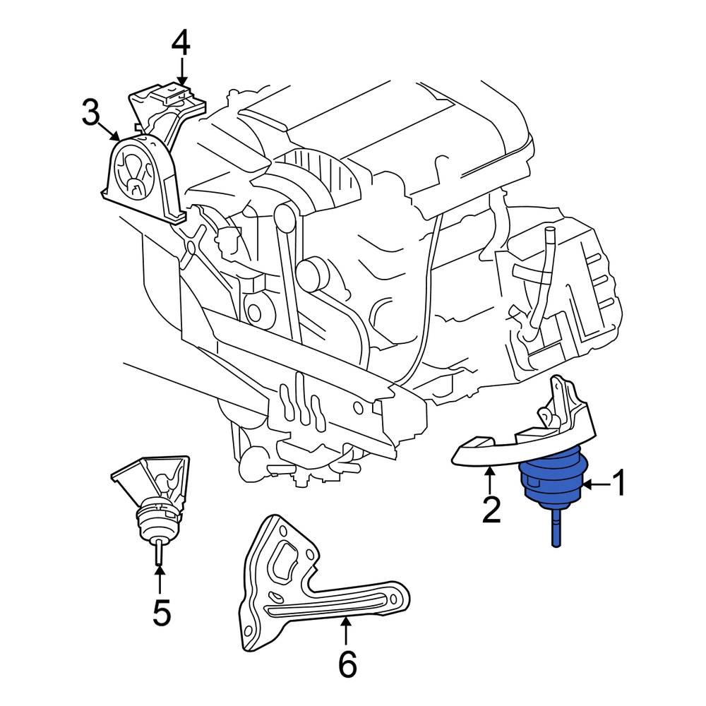 Chrysler OE 4809956AH - Front Engine Mount