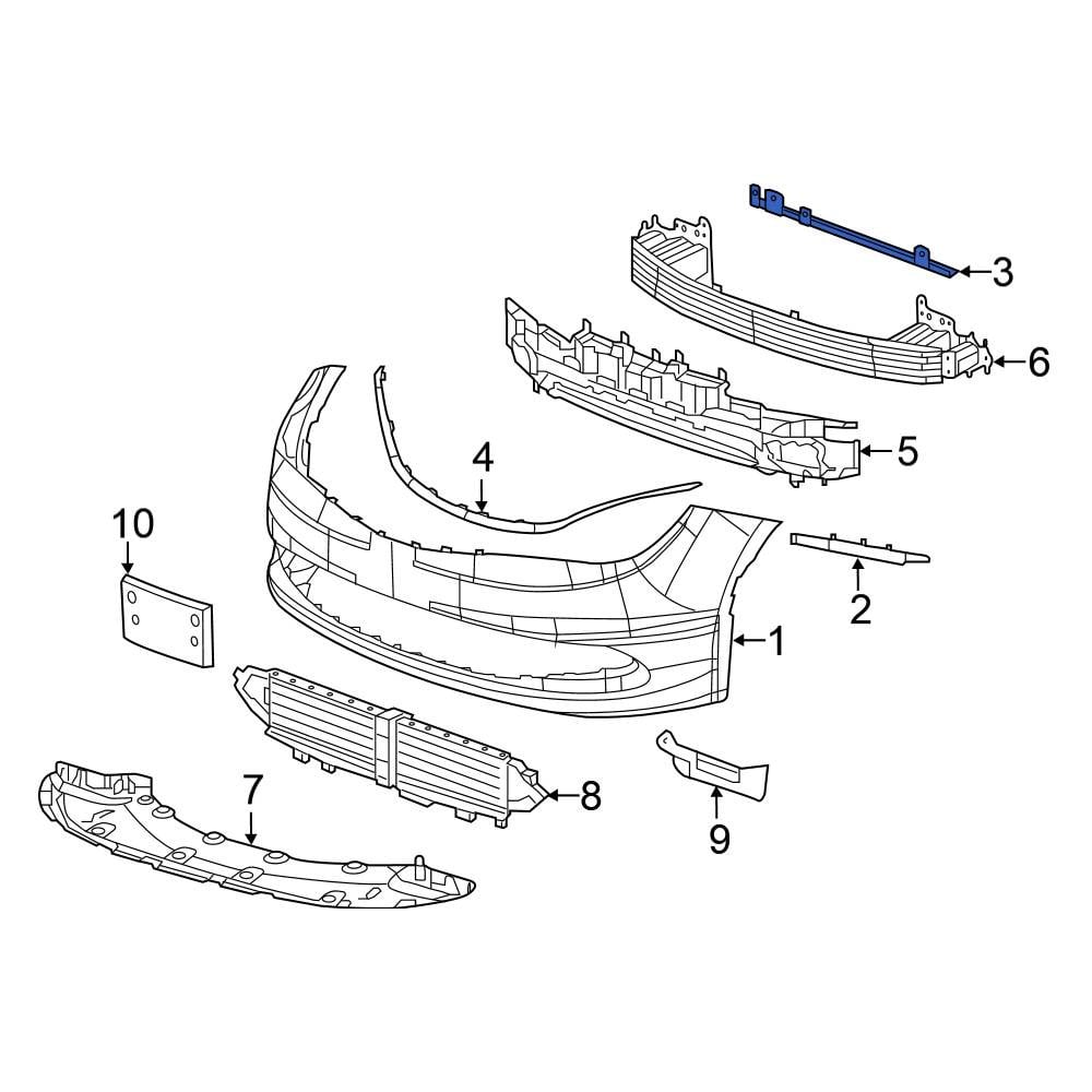 Chrysler OE 68433723AB - Front Radiator Support Access Cover