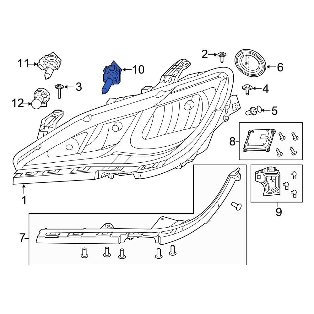 Chrysler OE L0000HB3LL - Front Headlight Bulb