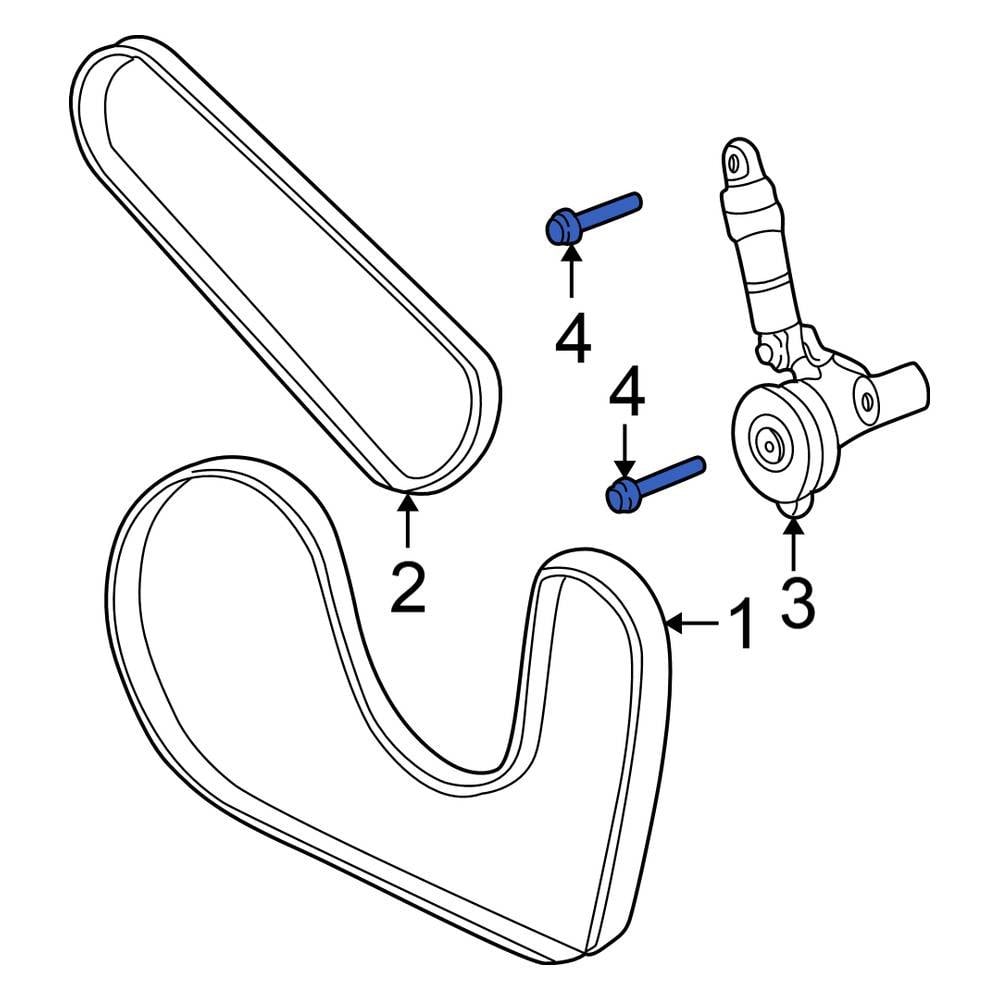 Chrysler OE 6503553 - Belt Tensioner Bolt