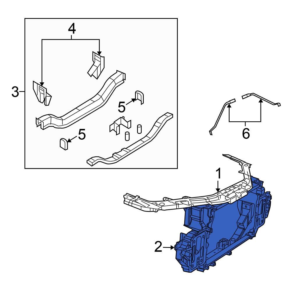 Chrysler OE 68378862AA - Front Radiator Support Panel